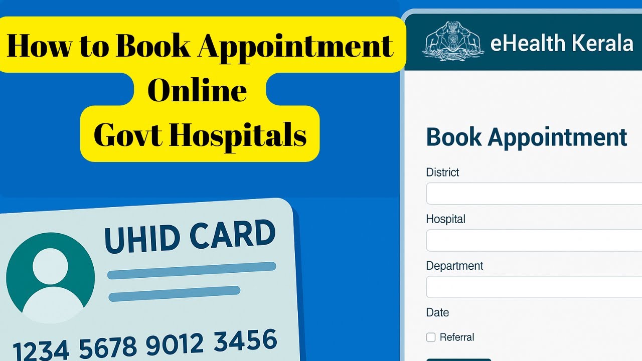 How to Create UHID & Book Appointment Online | eHealth Kerala Guide ...