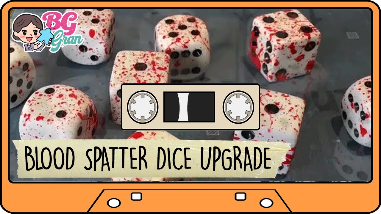 HOW TO MAKE BLOOD SPATTER DICE FOR HORROR GAMES- A Quick Guide! - YouTube