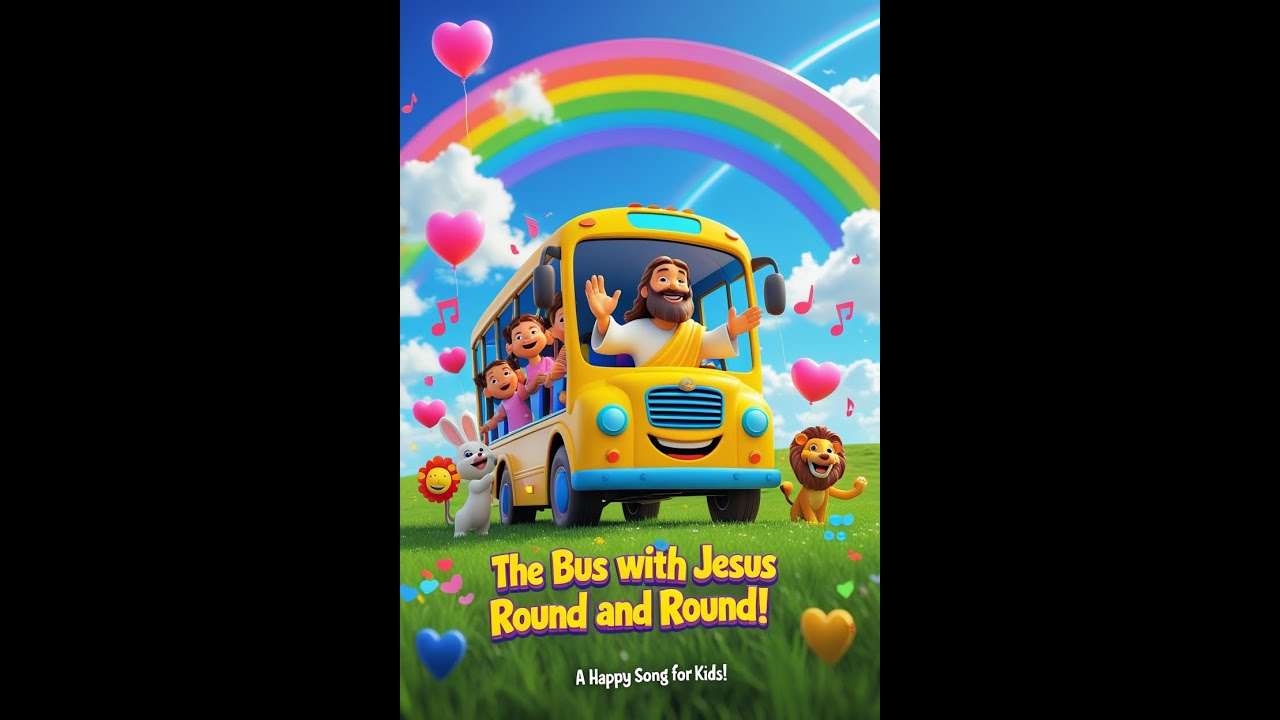 🎵 “The Bus with Jesus Goes Round and Round!” | Fun Christian Song for ...