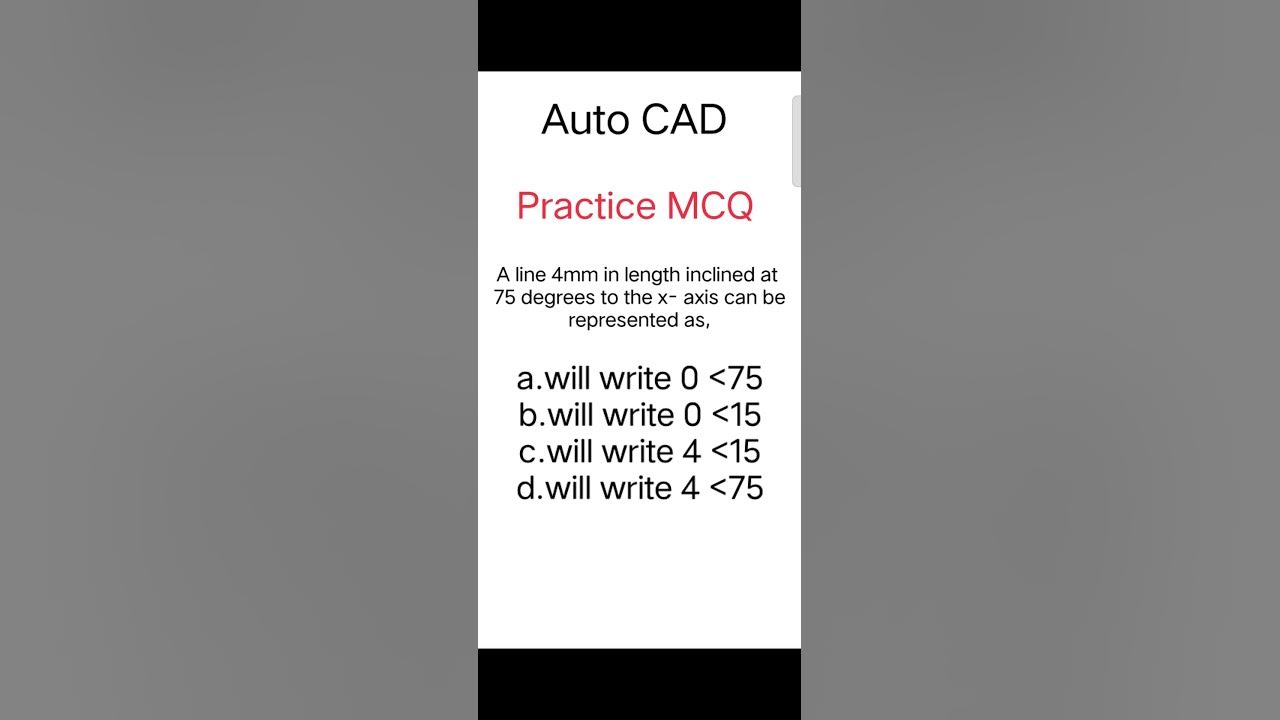 Auto cad theory and MCQ #tpa #autocad #tcs_pattern - YouTube