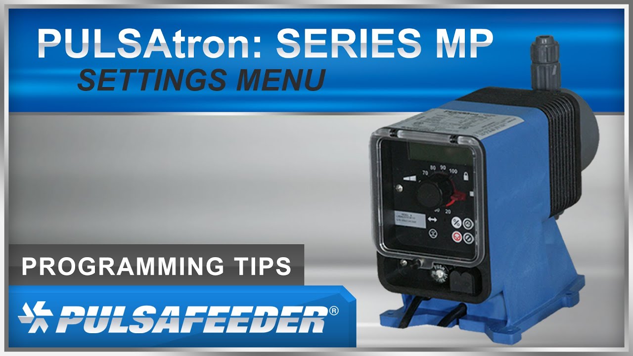 PULSAtron Series MP Settings Menu - YouTube
