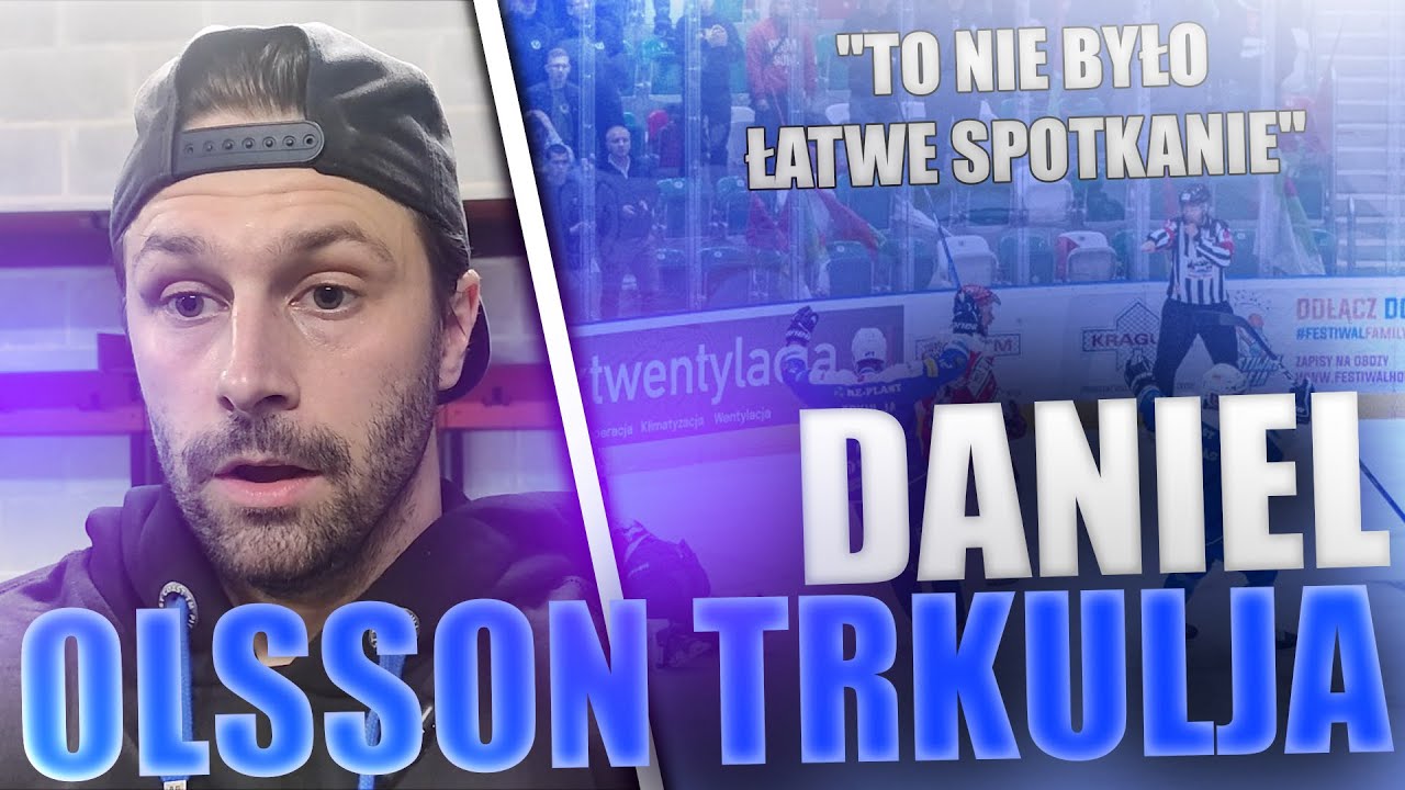 Daniel Olsson Trkulja po zwycięstwie Unii Oświęcim z Zagłębiem ...