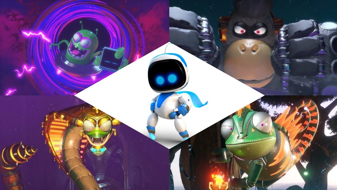 Astro's bot all bosses & Ending - YouTube