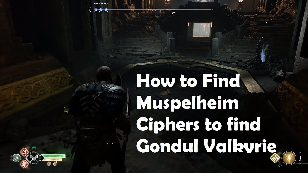 God of War 4 2018 How to Find the Muspelheim Ciphers to find Gondul ...