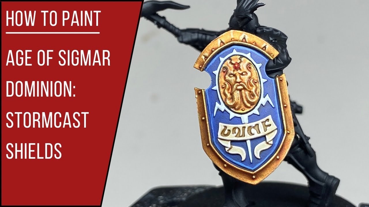 How to Paint Age of Sigmar Dominion: Stormcast Shields - YouTube