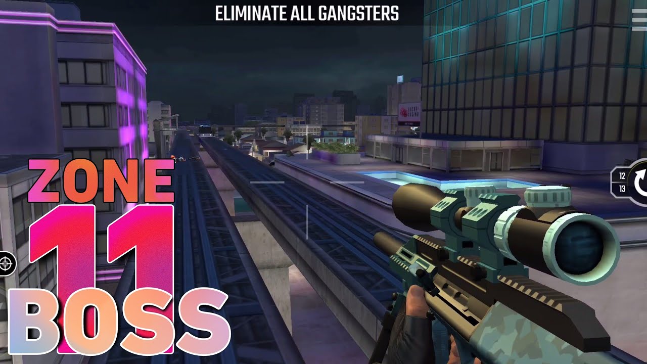 Pure Sniper Zone 11 All Boss Fight - YouTube