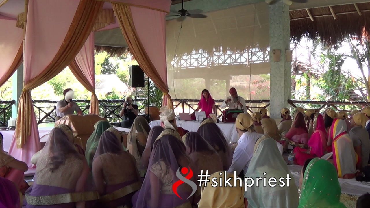 Indian Sikh Wedding Grand Palladium | Lavan 1 Sikh Bride & Groom - YouTube