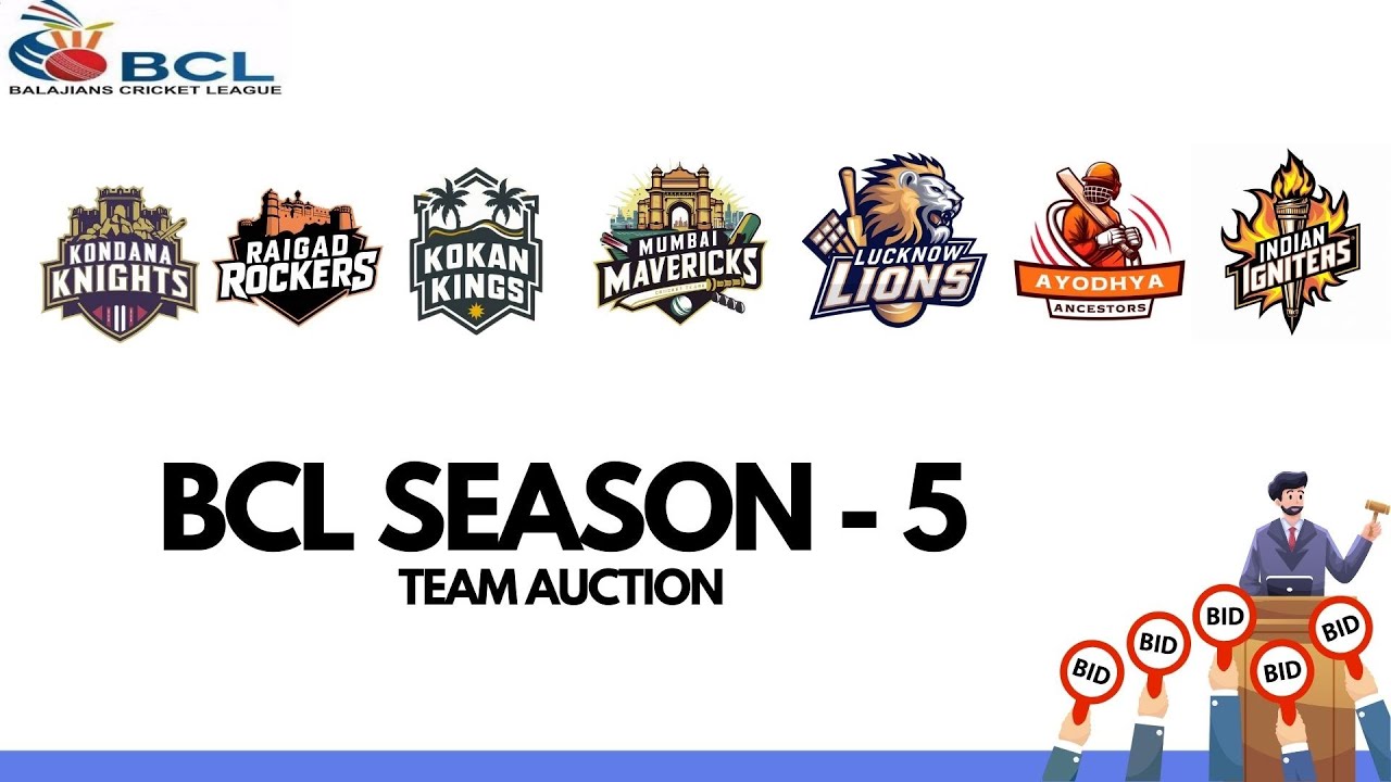 BCL-Season 5 Team Auction - YouTube