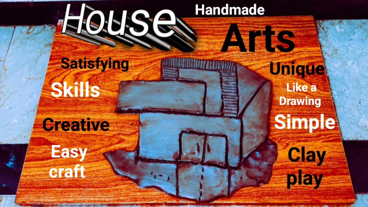 DIY Miniature/How to make House with clay/Clay Art/Amazing technique ...