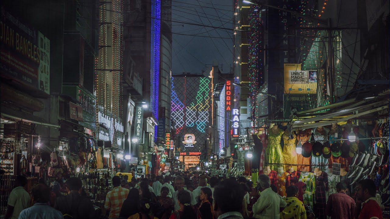 T.NAGAR | USMAN ROAD HYPERLAPSE - 2019 - YouTube