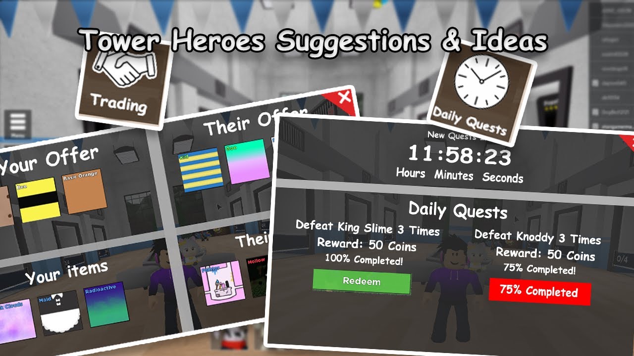 Tower Heroes Suggestions that NEED to be added to the game! | ROBLOX ...