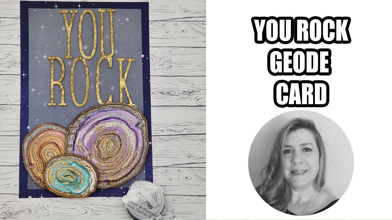 How To Make a Geode Card - YouTube