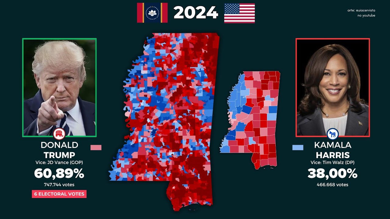 United States presidential election in Mississippi (1952 - 2024) - YouTube