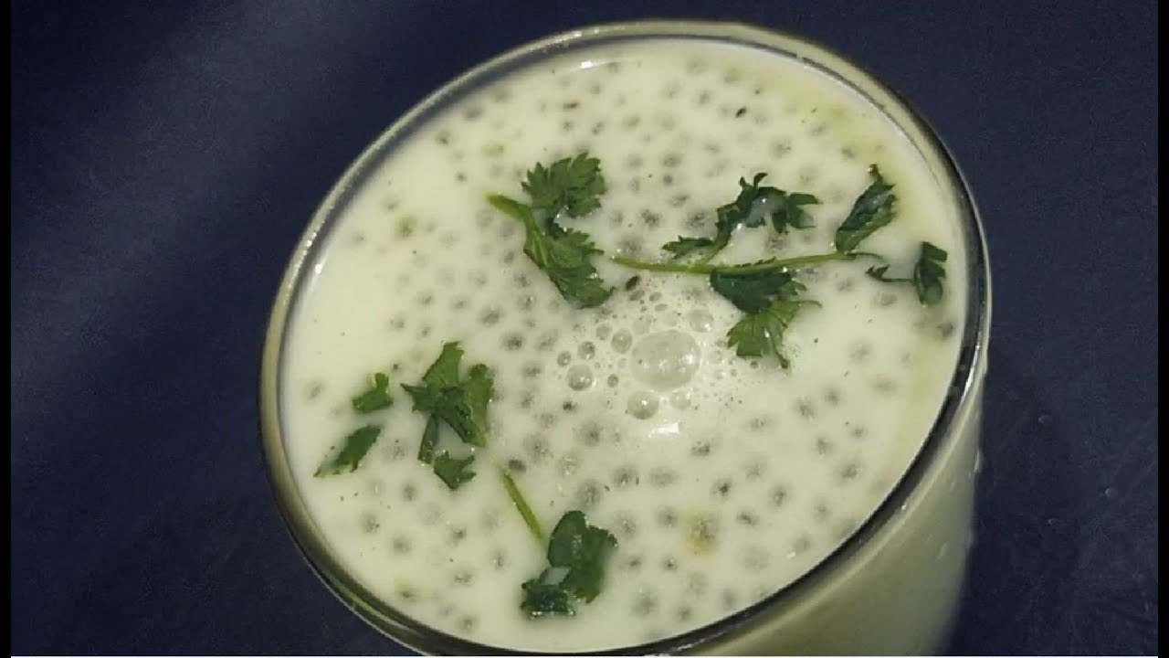 సబ్జా మసాలా మజ్జిగ| masala Majjiga|Summer lo cool cool sabja masala ...