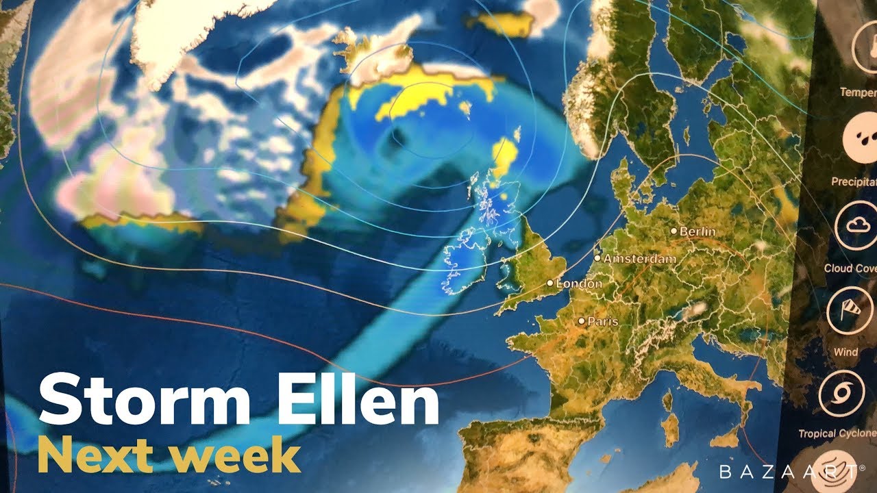 Storm Ellen Coming Monday - Update - YouTube