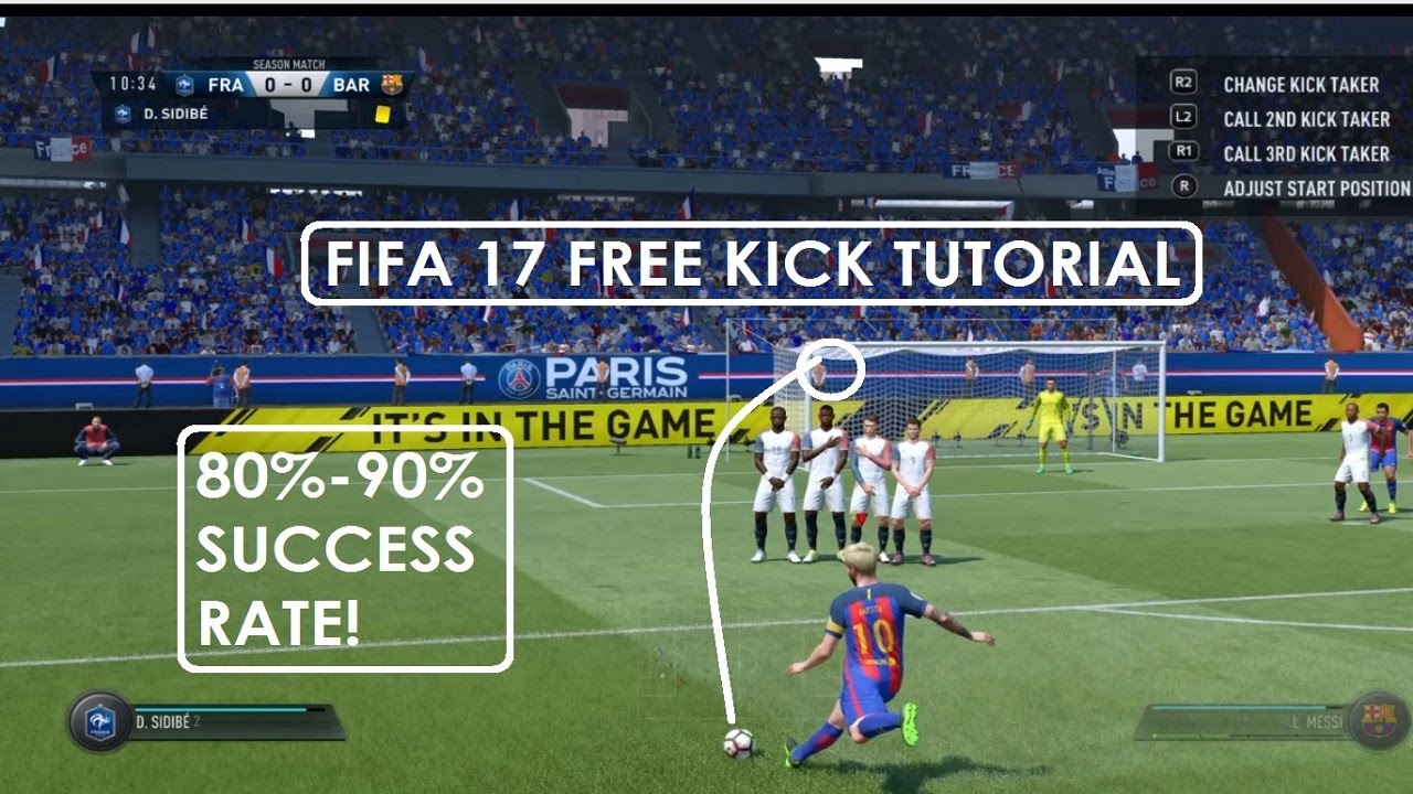 FIFA 17 Free Kick Tutorial - The Best Technique for Taking Free Kicks ...
