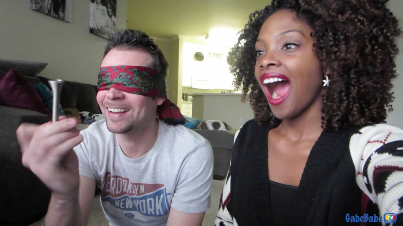 BLINDFOLD CHALLENGE | GabeBabeTV - YouTube