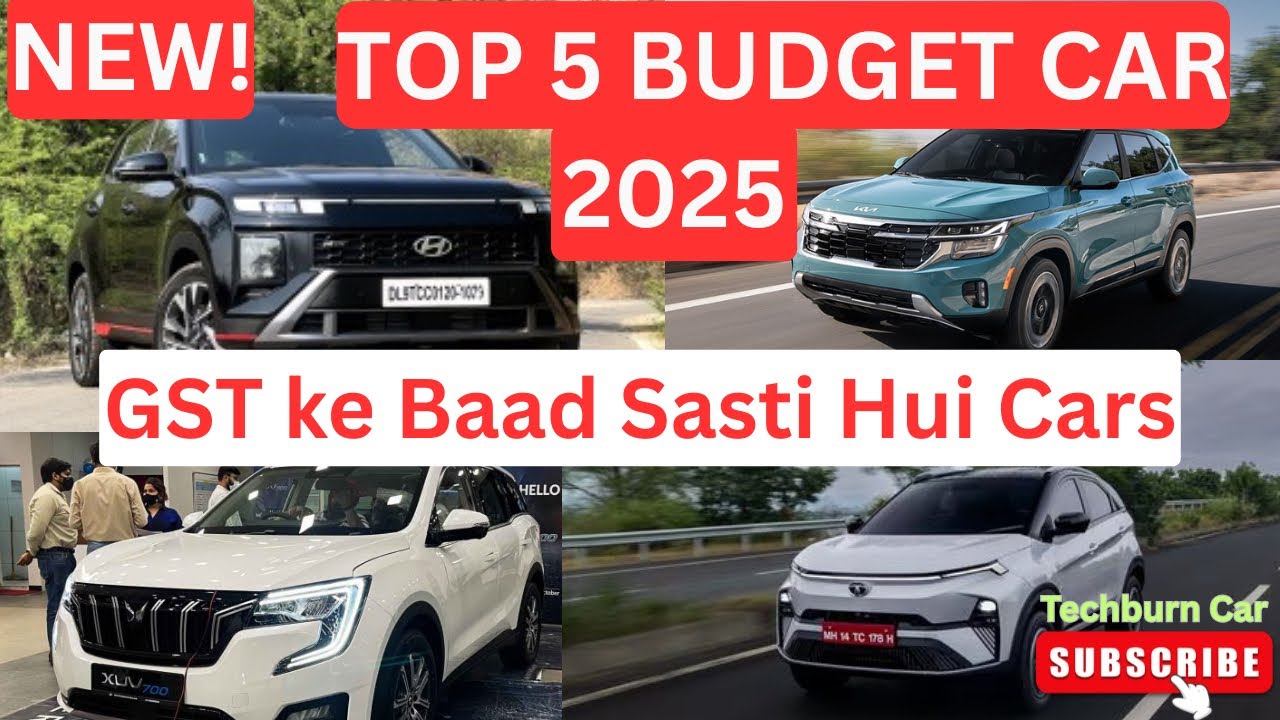 Top 5 Budget Cars 2025 | GST Cut ke Baad Sabse Sasti SUV - YouTube