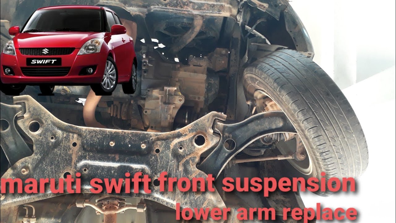 maruti swift front suspension lower arm replace - YouTube
