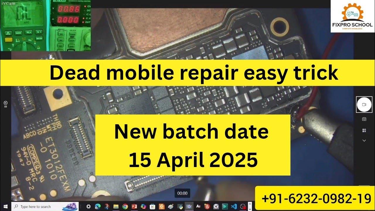 Dead mobile repair | low booting dead mobile repair | online mobile repair course Raipur # ...