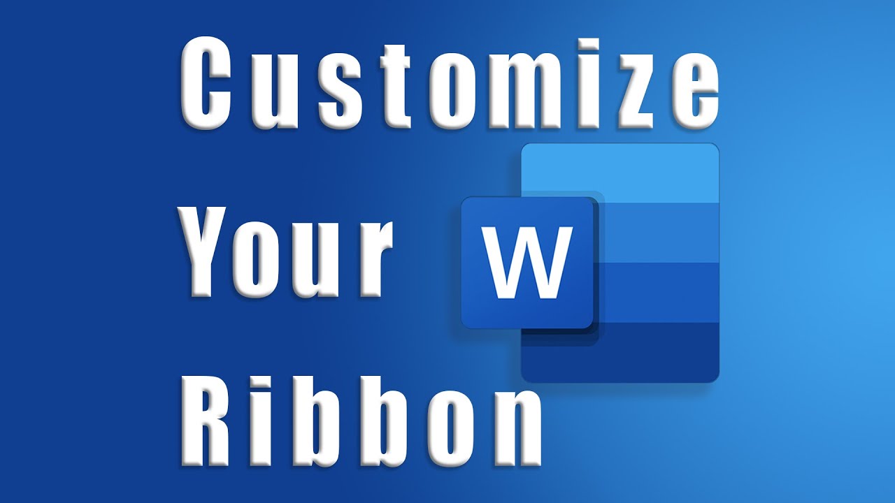 Microsoft Office - Customizing your Ribbon - YouTube