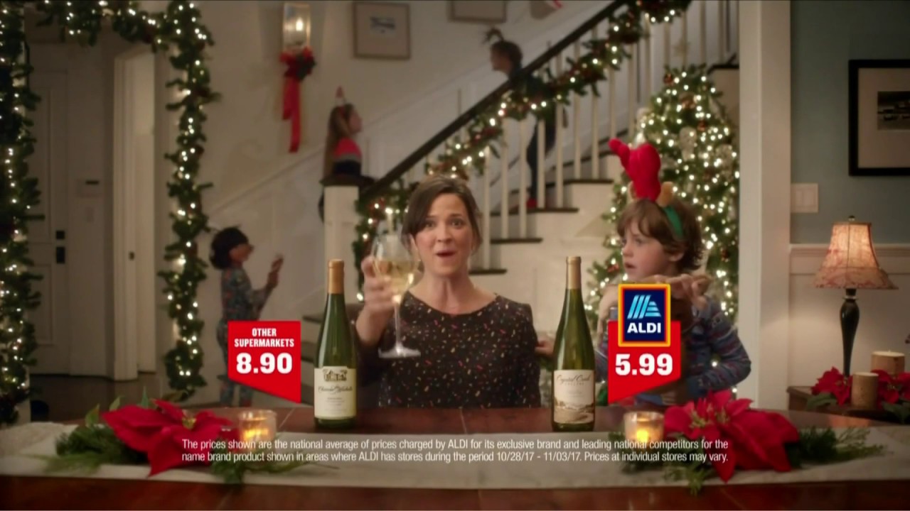 ALDI Christmas Commercial 2017 White Wine - YouTube
