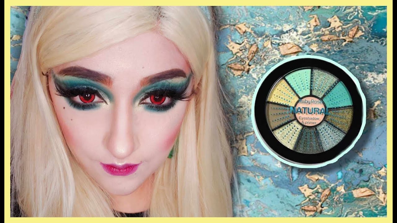 MAQUIAGEM COM PALETA NATURAL RUBY ROSE | MAKEUP VERDE - YouTube
