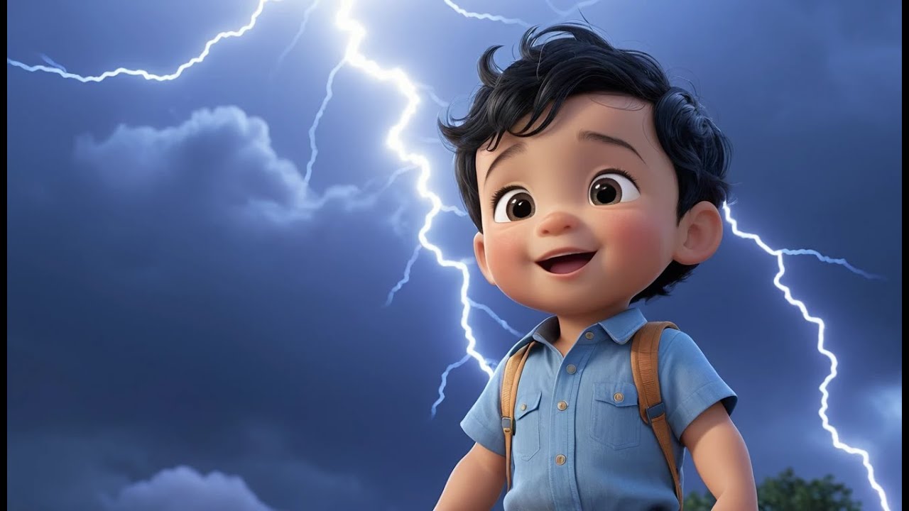 🌩️ Thunder Boom Boom Song 🎵 | Weather Song | Fun Learning | Little Duck ...