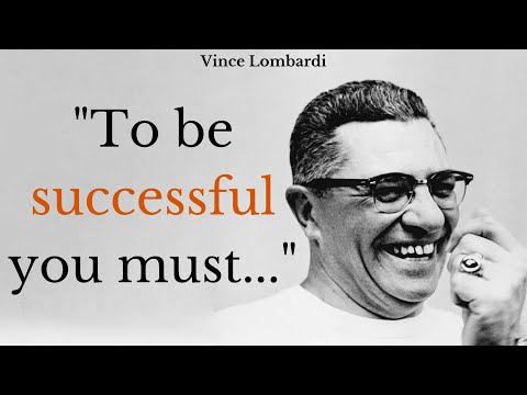 Motivational Vince Lombardi Quotes about Success, Hardwork, Teamwork ...