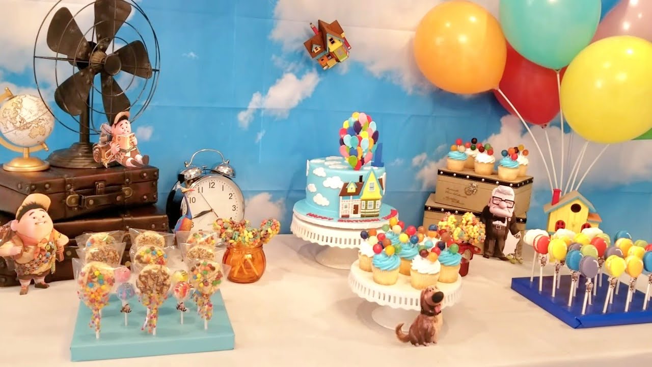 Amazing POKEMON & Disney Pixar's UP movie theme BIRTHDAY Decoration ...