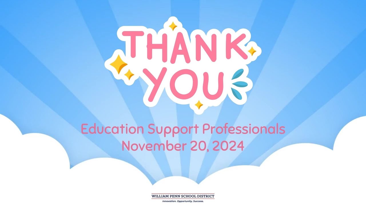 Thank You, Education Support Professionals - YouTube