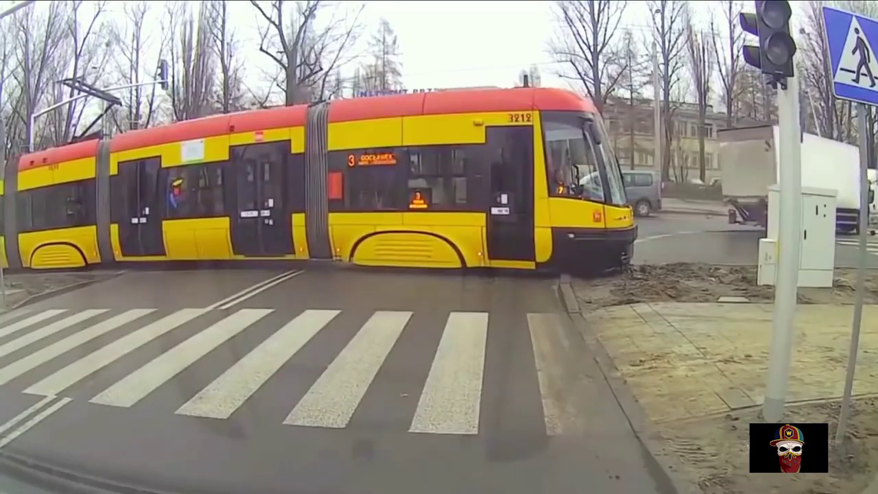TRAM CRASH COMPILATION #3 - YouTube