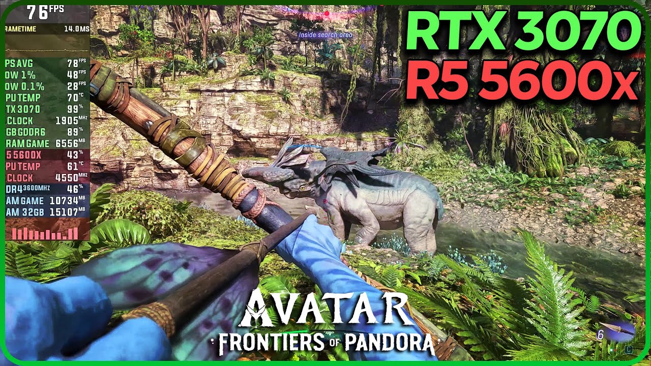 Avatar Frontiers of Pandora RTX 3070 Performance Ultra/High Settings ...