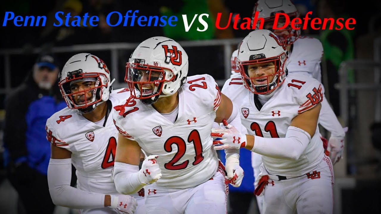Rose Bowl - Penn State Offense vs Utah Defense - YouTube