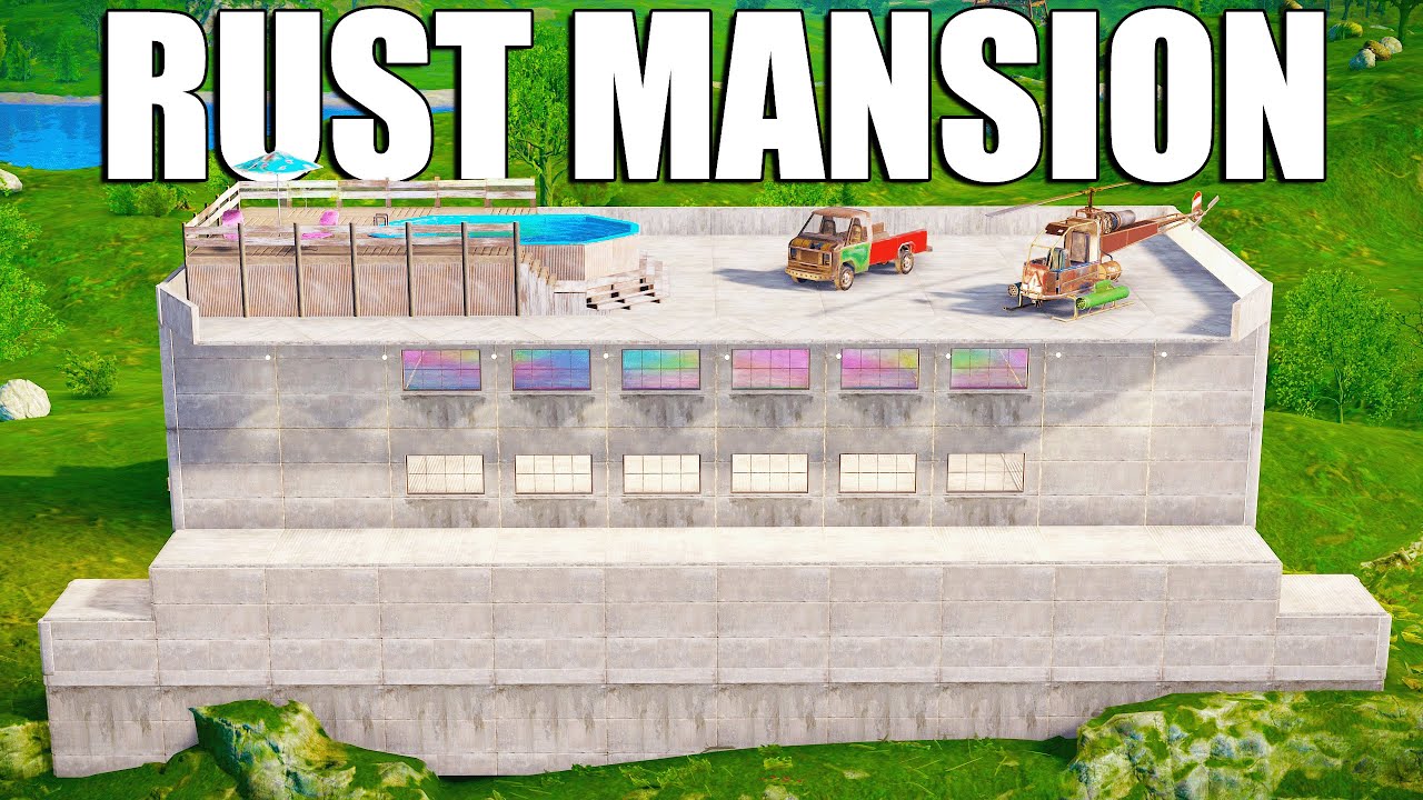 i built the best mansion in rust... - YouTube