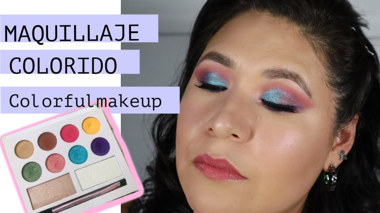 MAQUILLAJE COLORIDO/COLORFUL MAKEUP Tutoriales de belleza/Makeup ...