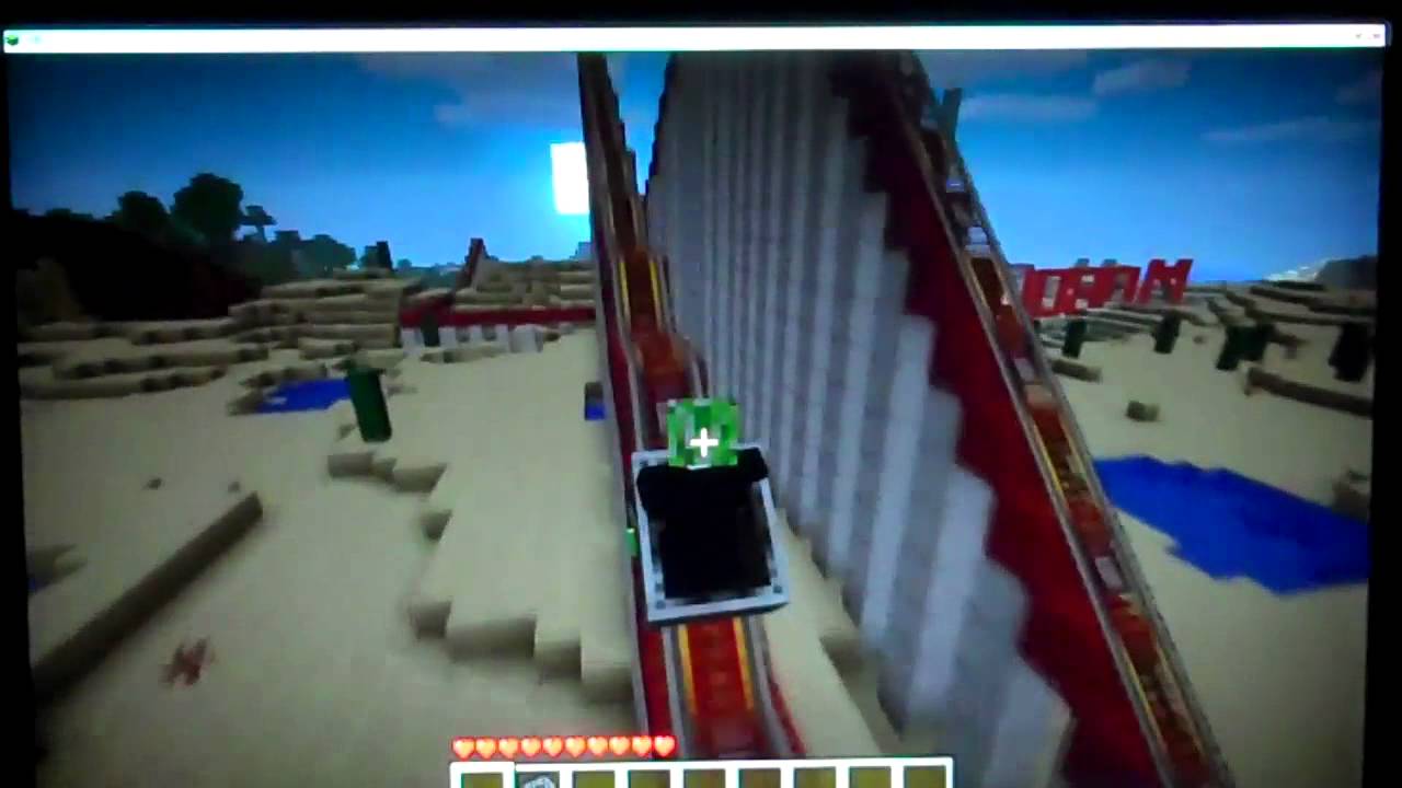 Minecraft Intimidator Ride from Carowinds - YouTube