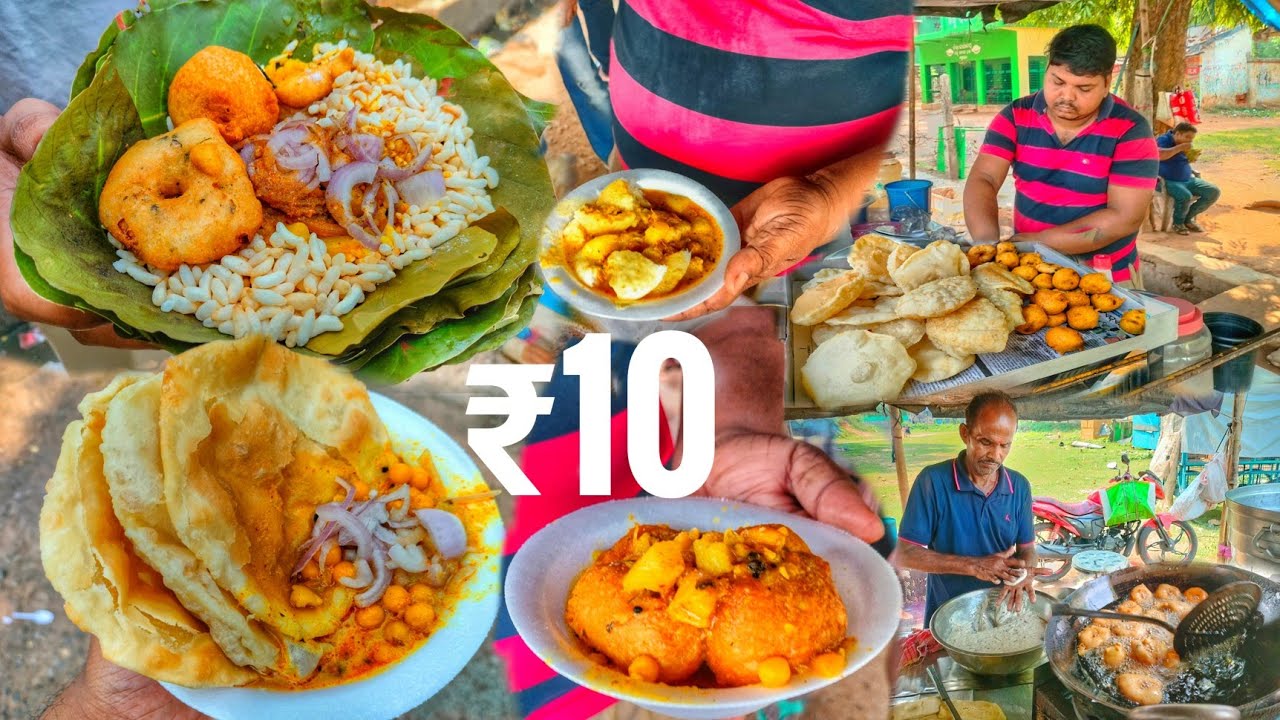 Cheapest Morning Breakfast Only Rs.10/- | Odisha Food | Baripada Street ...