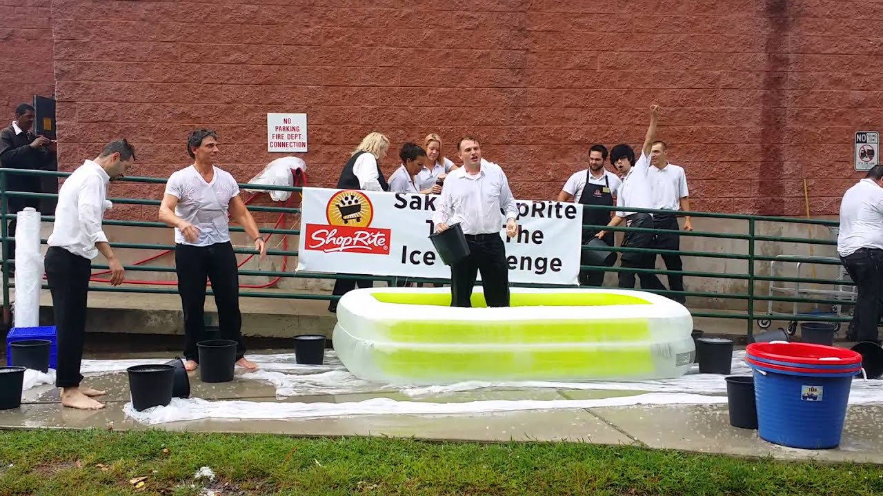 Piscataway Shoprite ice bucket challenge - YouTube