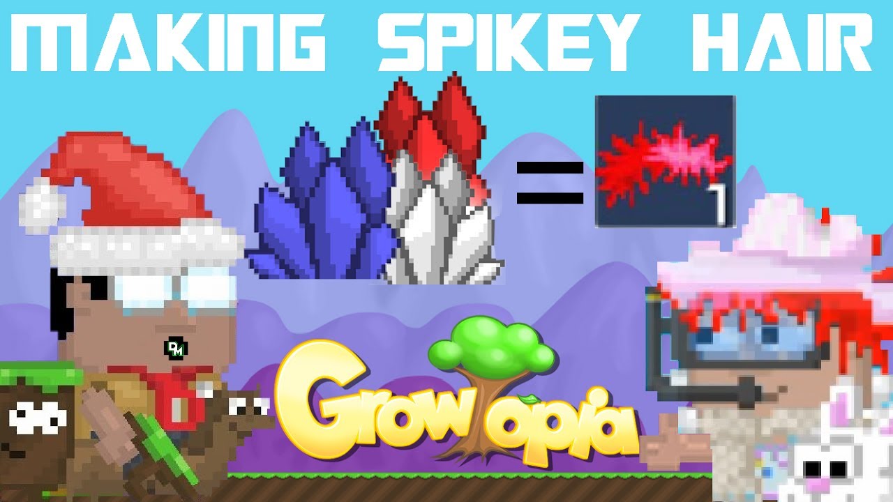 Growtopia | MAKING ANIME SPIKEY HAIR WITH MY FRIENDS!!! - YouTube
