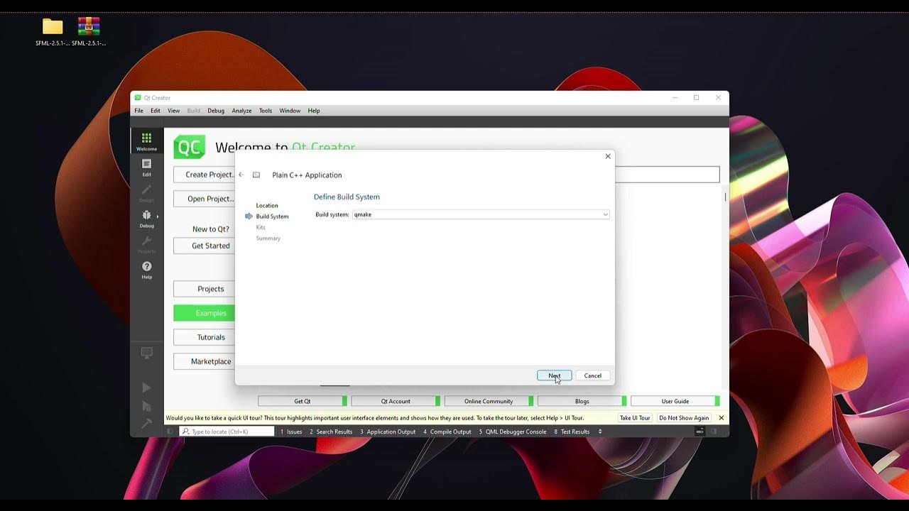 Linking SFML to qmake project in qt (windows) - YouTube