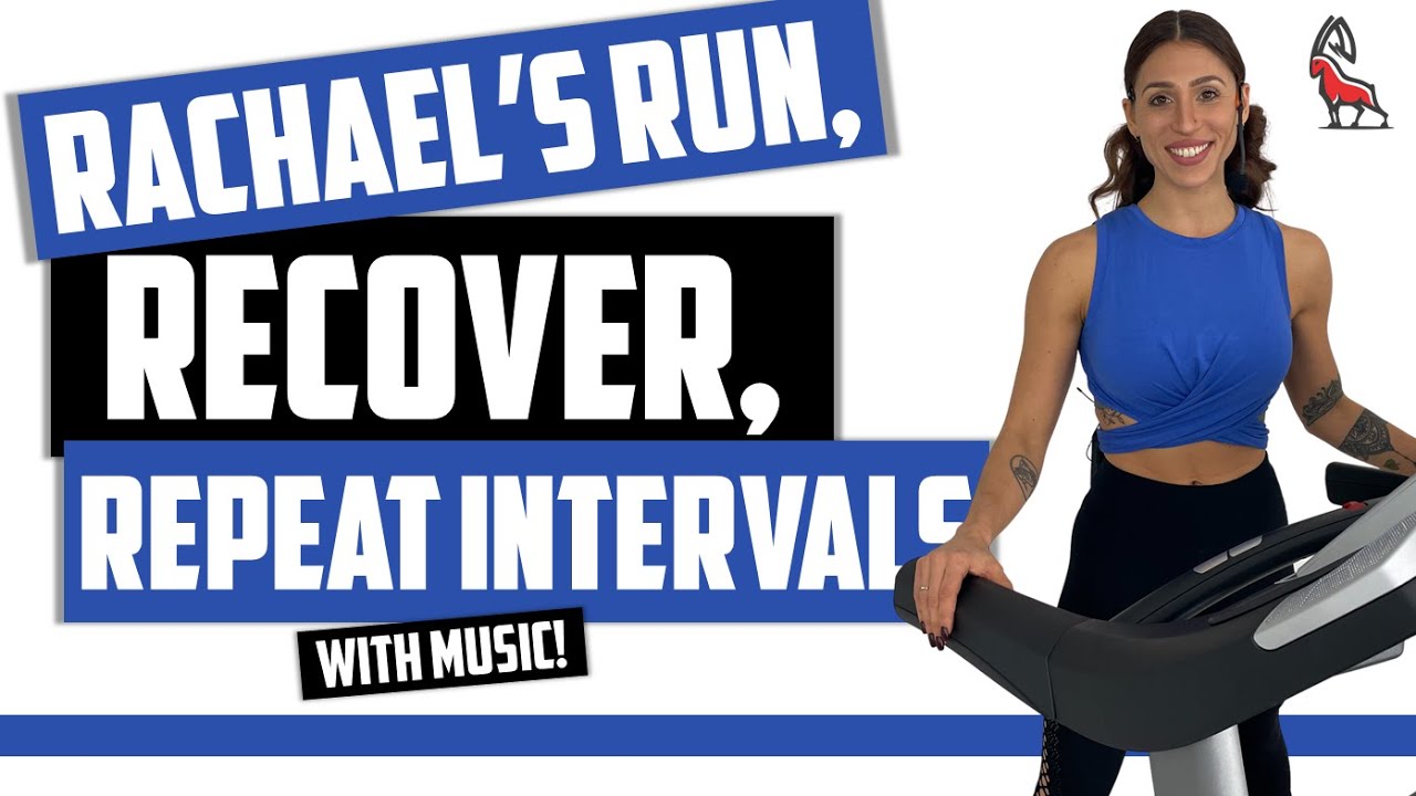 Rachael's RUN, RECOVER, & REPEAT INTERVALS | Treadmill Follow Along # ...