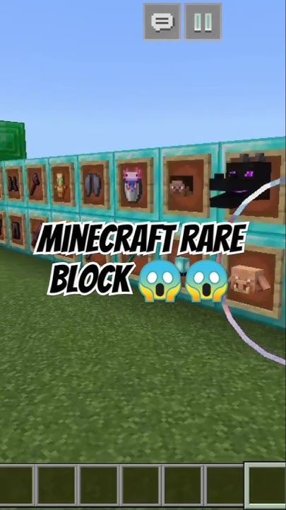 Minecraft rare blocks #minecraft #gaming - YouTube