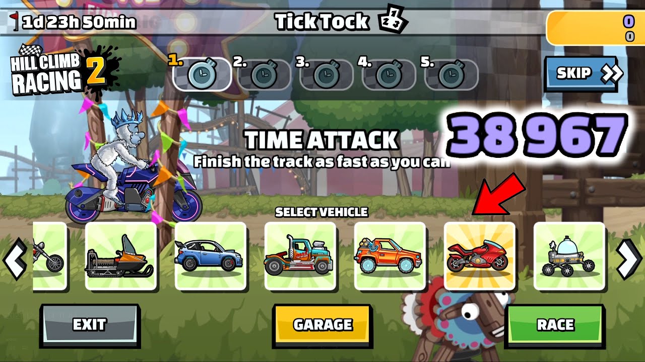 Hill Climb Racing 2 - 38967 points in TICK TOCK Team Event - YouTube