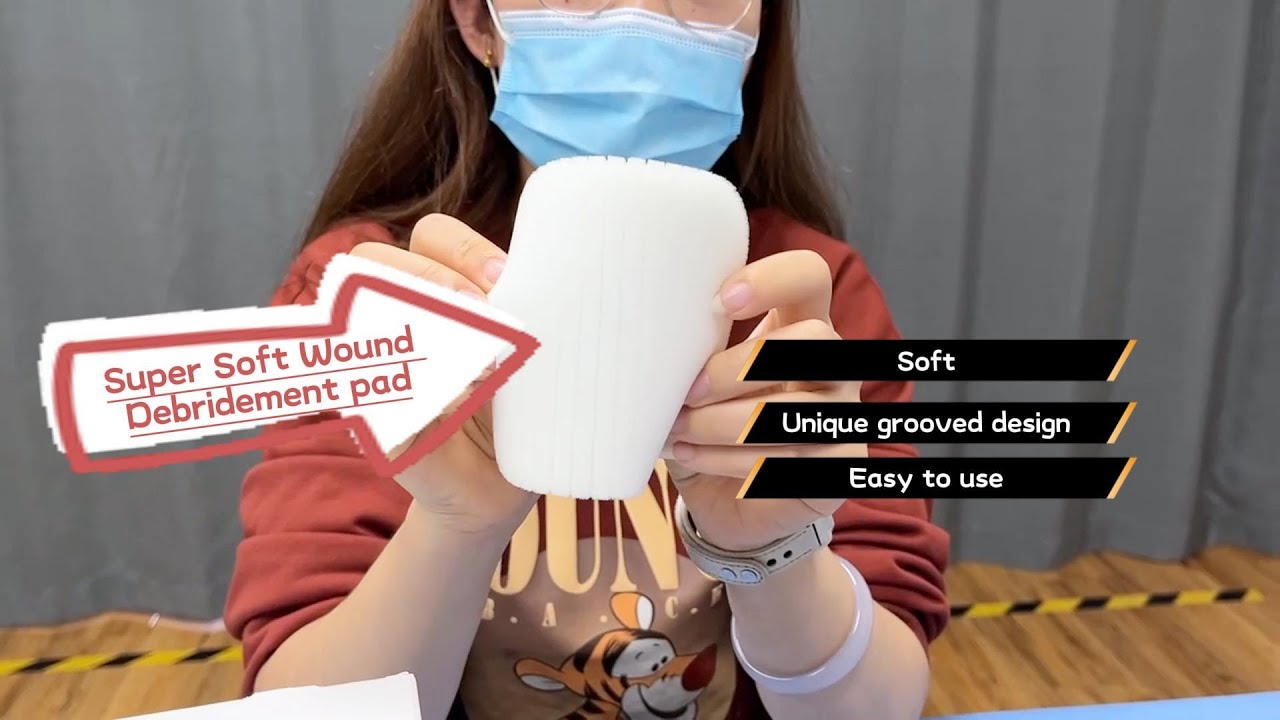 Super Soft Debridement Pad Wound Dressing - YouTube