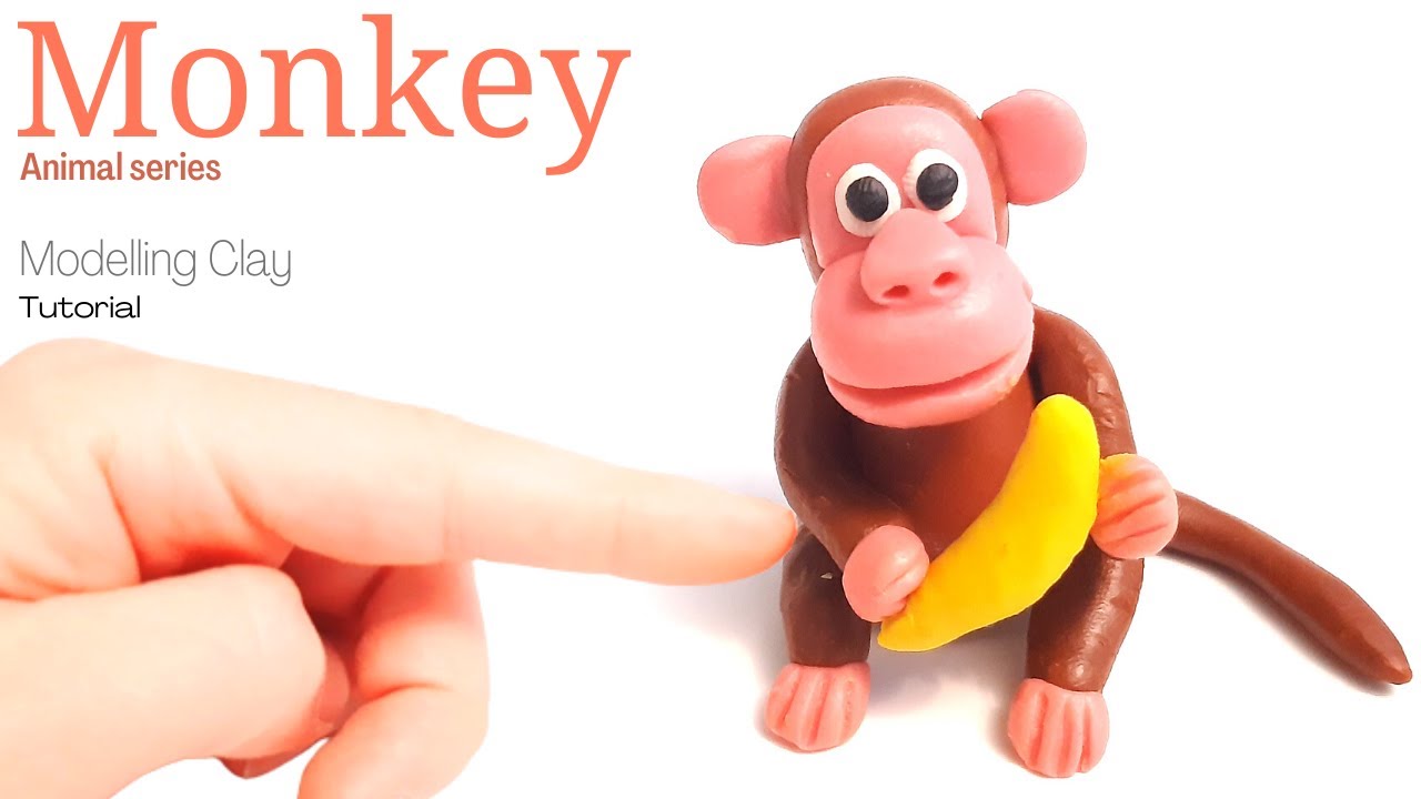 Monkey - How to make with Clay , Tutorial #monkey #vuqart #clayart ...