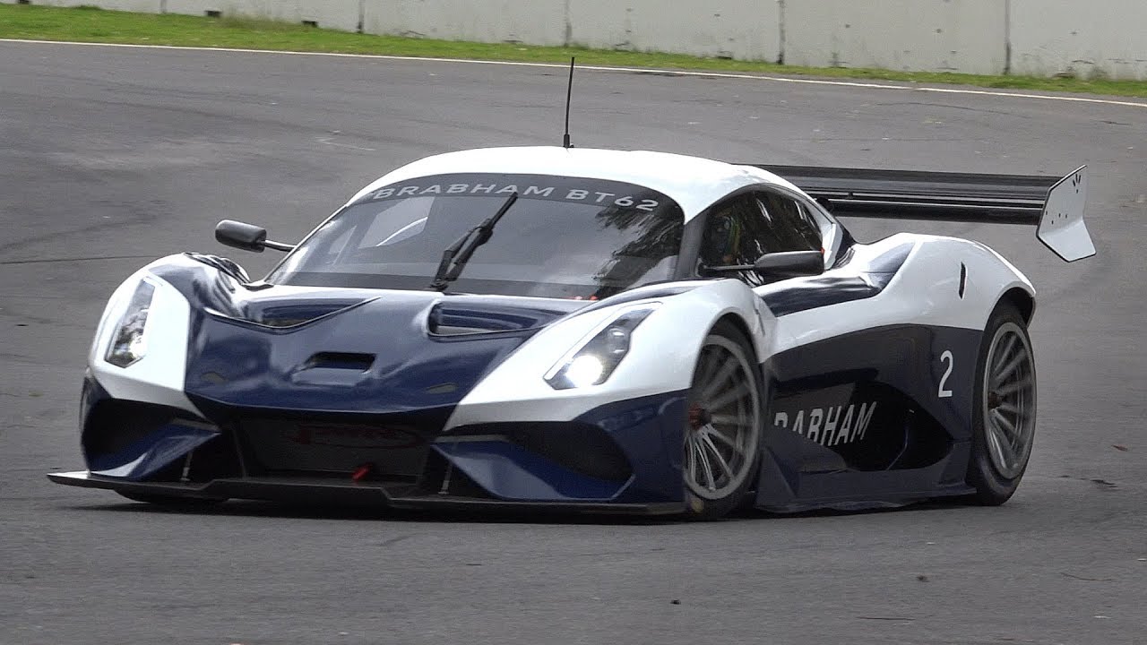 Brabham BT62 N/A 5.4L V8 (Start up, Accelerations, Fly-bys) - YouTube