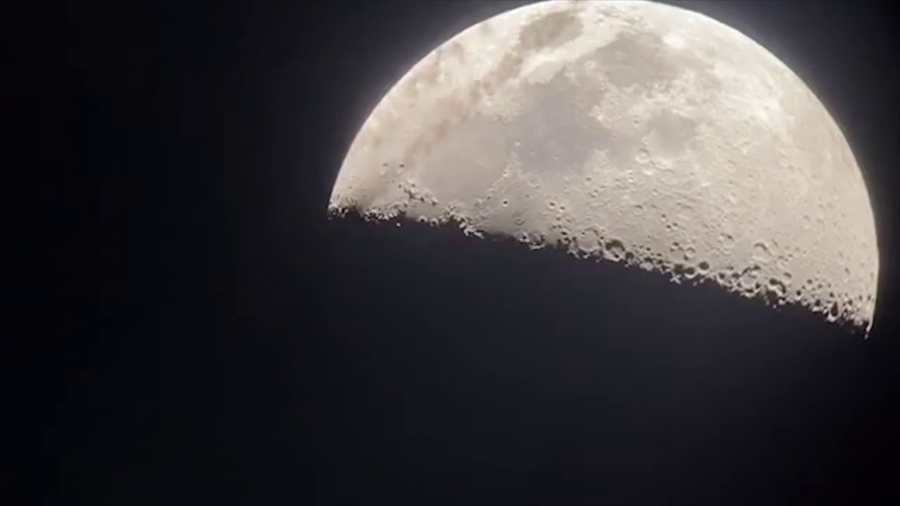 Plane flys by Moon 062720 - YouTube