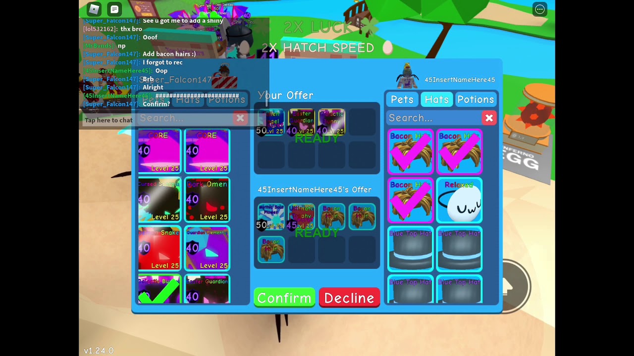 Trading Away Fallen Angel! Roblox - Bubble Gum Stimulator - W/L - YouTube