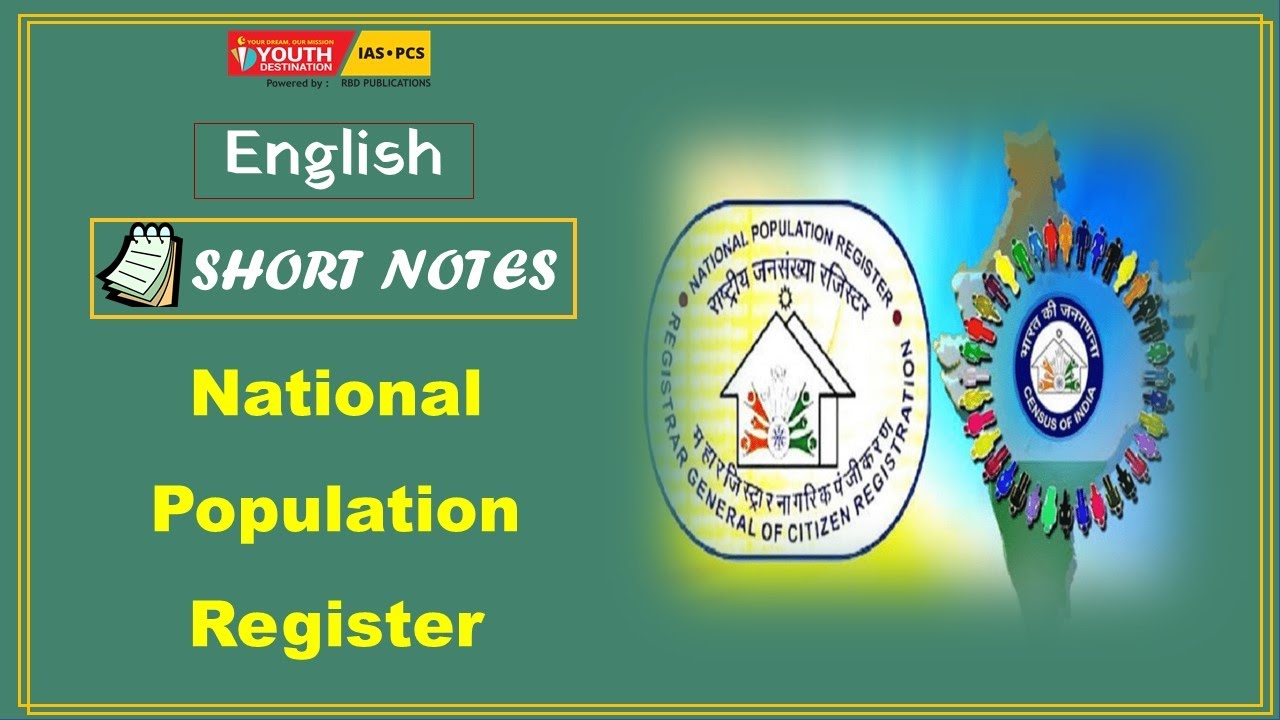 National Population Register || Short notes || English - YouTube
